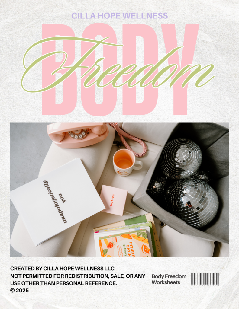 4 Free Body Image Worksheets: To Go From Body Hate to Body Confidence ...